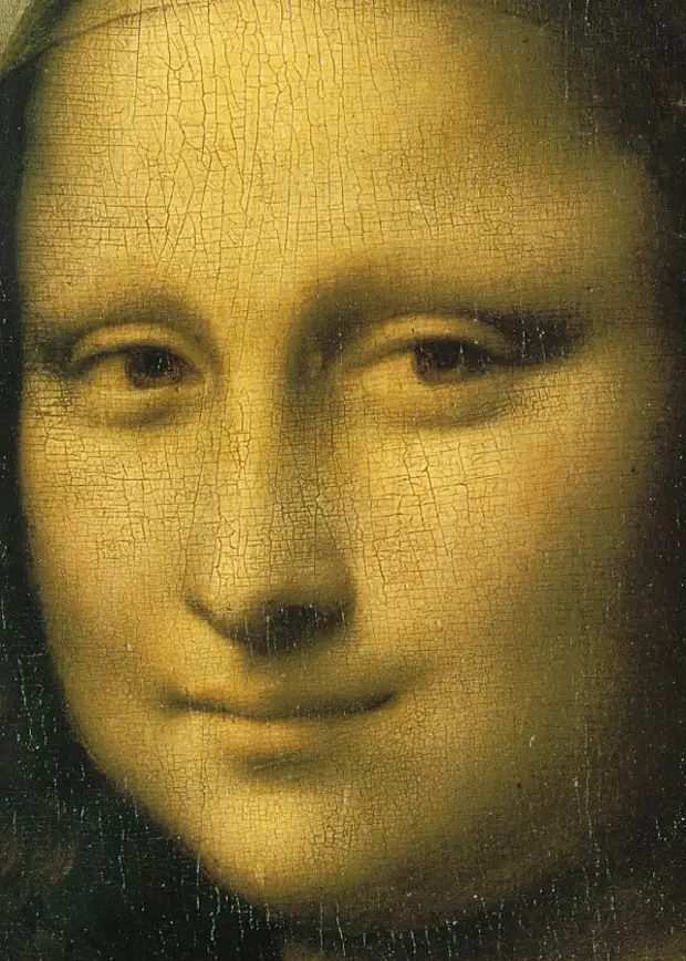 Khuôn mặt nàng Mona Lisa (La Gioconda). Tranh của Leonardo da Vinci