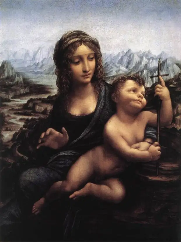 Madonna với một trục xoay. Leonardo da Vinci