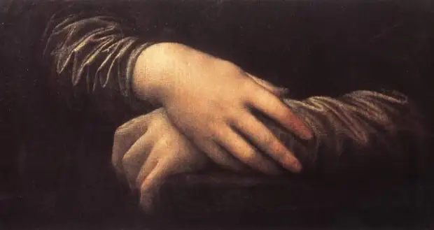 Detalle dun cadro de Leonardo da Vinci