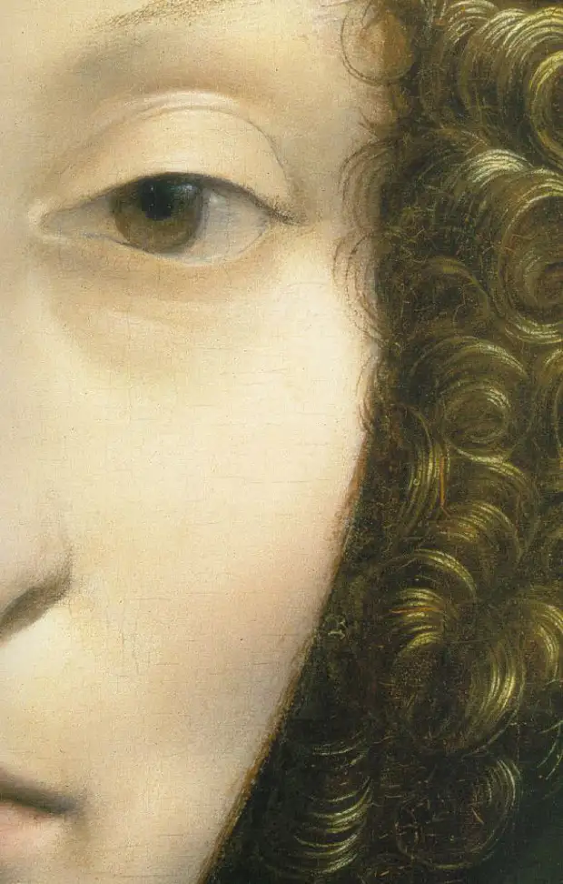 Detalle dun cadro de Leonardo da Vinci