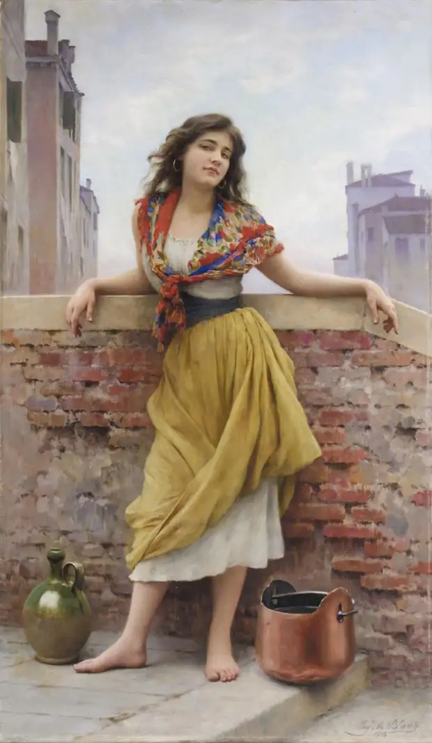 Artista italiano Eugene de Blaas