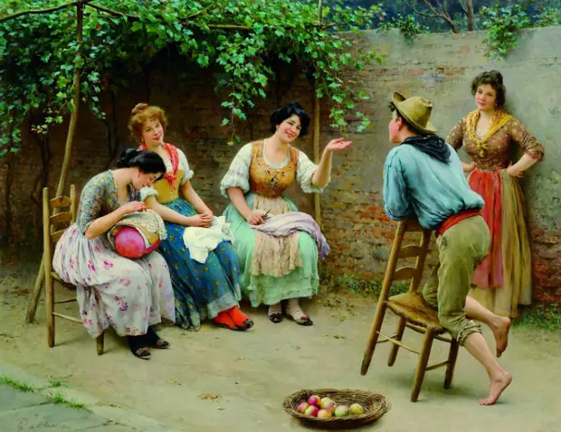 Artista italiano Eugene de Blaas