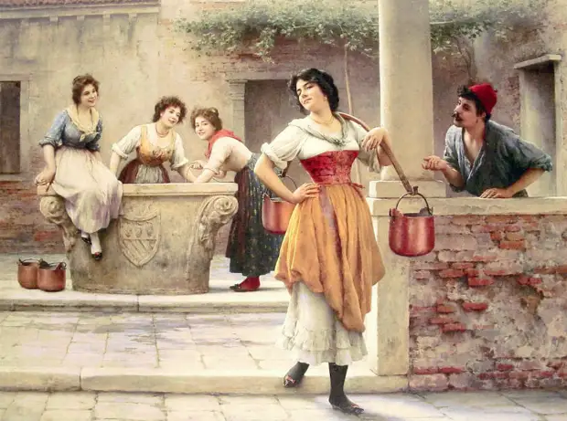 Artista italiano Eugene de Blaas