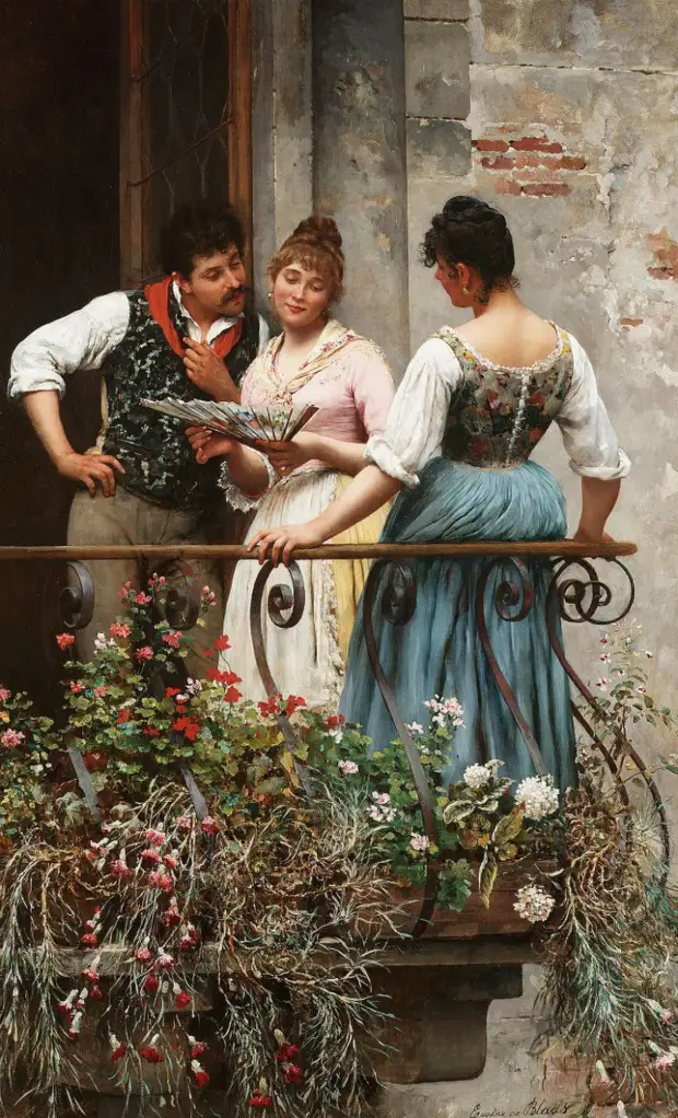 Artista italiano Eugene de Blaas