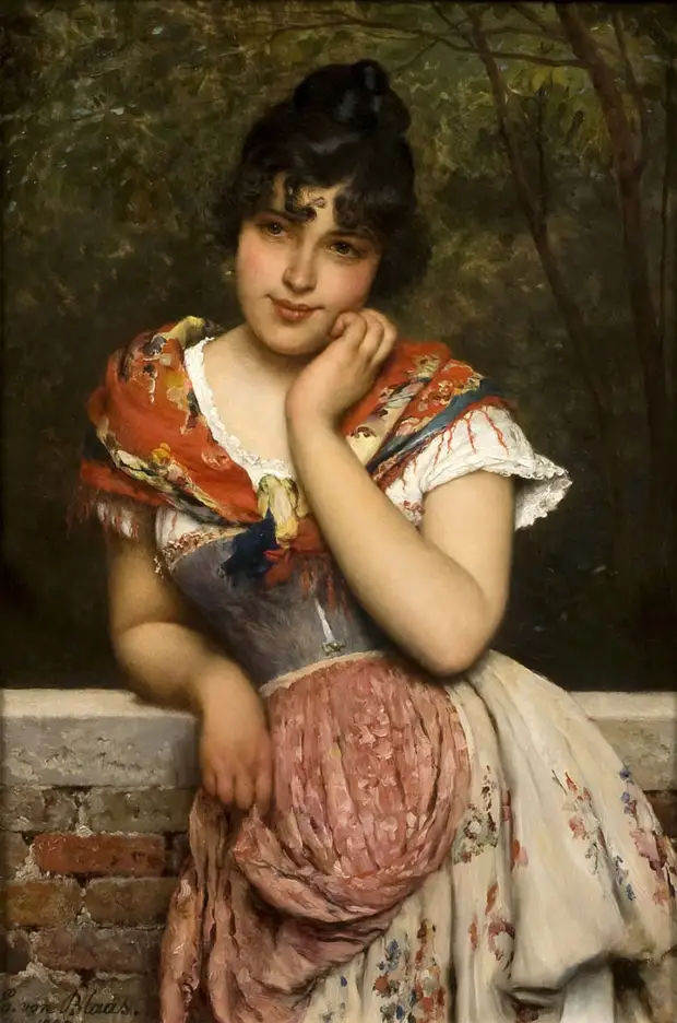 Artista italiano Eugene de Blaas