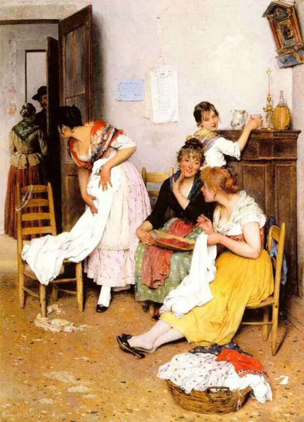 Artista italiano Eugene de Blaas