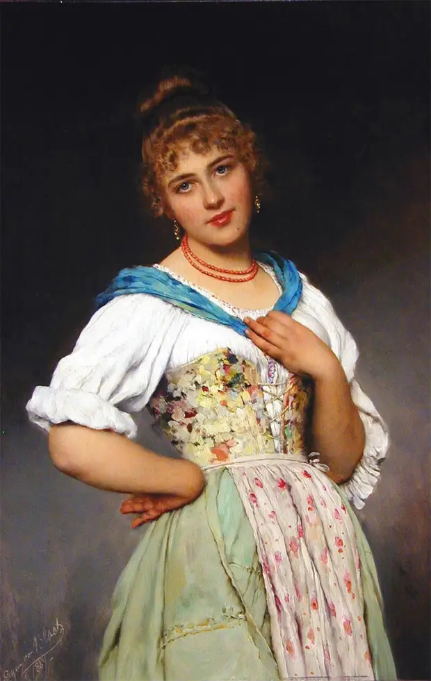 Italialainen taiteilija Eugene de Blaas