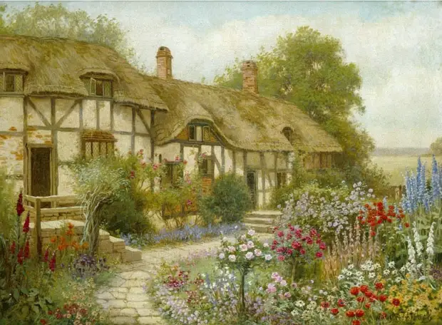 Msanii William Affleck (William Affleck) 1869-1909 England.