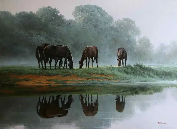 De Sergey Trukhan a seng hyperrealistesch Landschaften