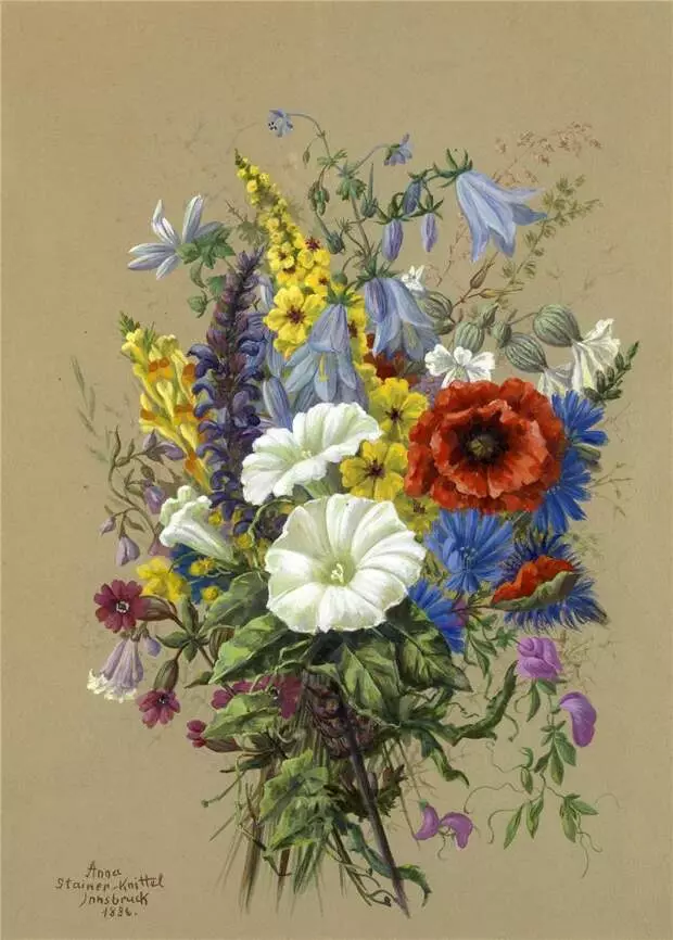 Bloemen ... Anna Stainer-Knittel (1841-1915)