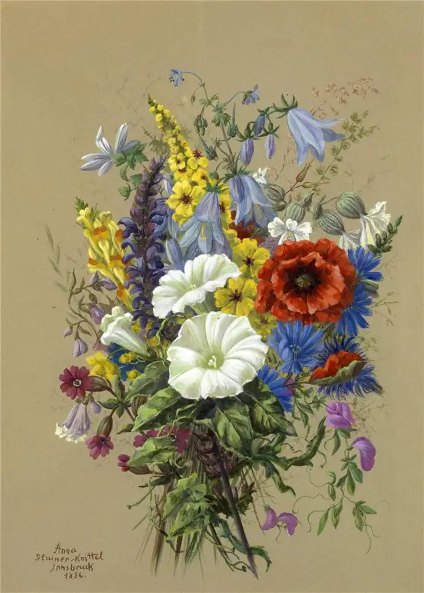 Floral ... Anna Stainer-Knittel (1841-1915)