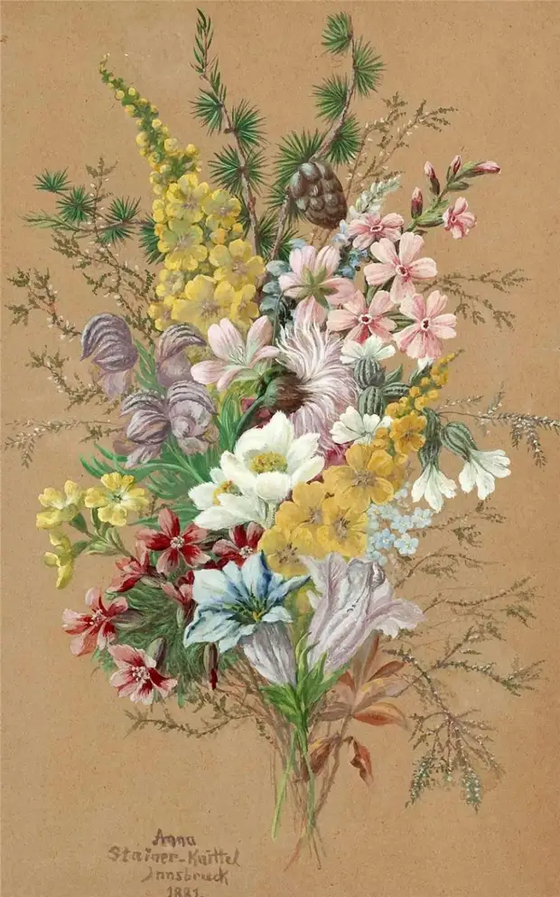 Floral ... Anna Stainer-Knittel (1841-1915)