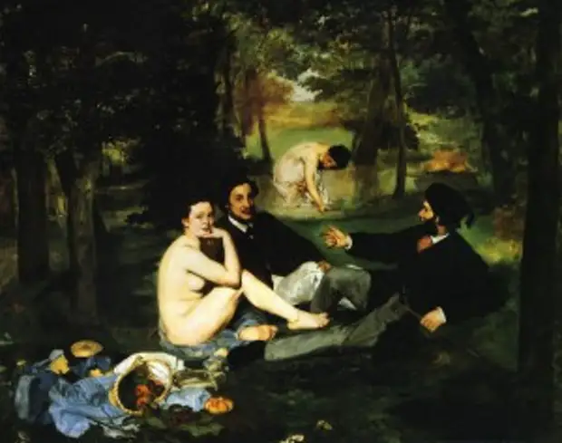 Edouard Manet "Petit déjeuner sur l'herbe".