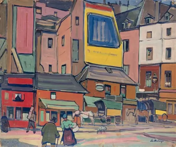 Artnet의 Pierre de Belay의 Rue animée