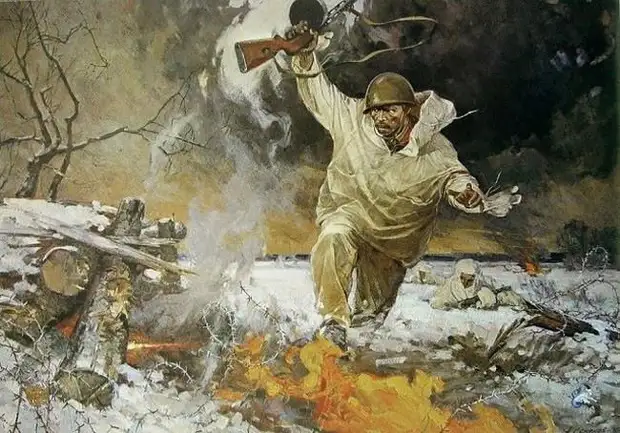 La Grande Guerra Patriottica nella pittura del passato e del presente: canoni, 