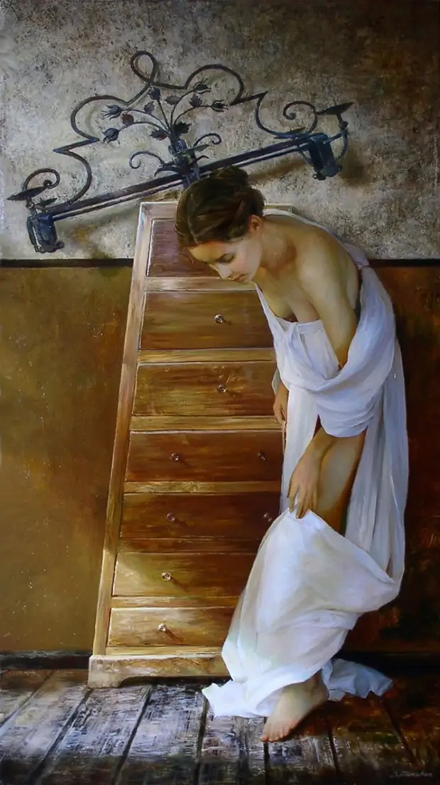 Poesia do corpo feminino em pinturas a óleo hiper-realistas de Sergei Marshennikov