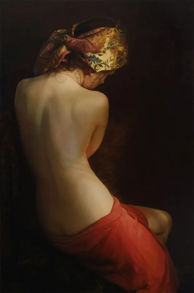 Poesia do corpo feminino em pinturas a óleo hiper-realistas de Sergei Marshennikov