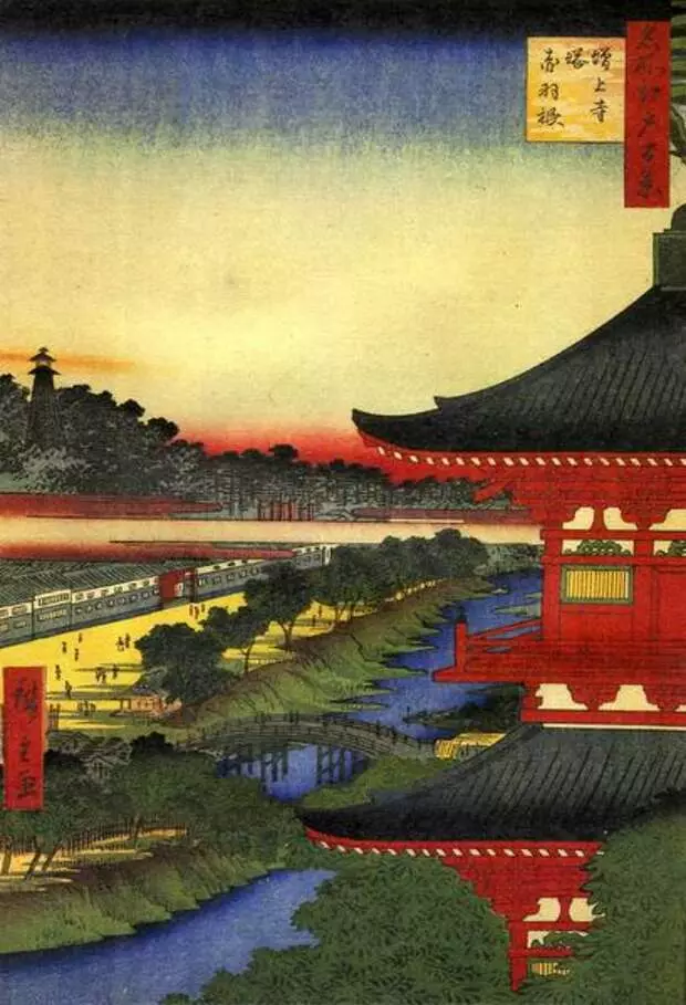 Ando Hiroshige (1797 -1858) - ຊ່າງແຕ້ມຮູບຊາວຍີ່ປຸ່ນຜູ້ຍິ່ງໃຫຍ່