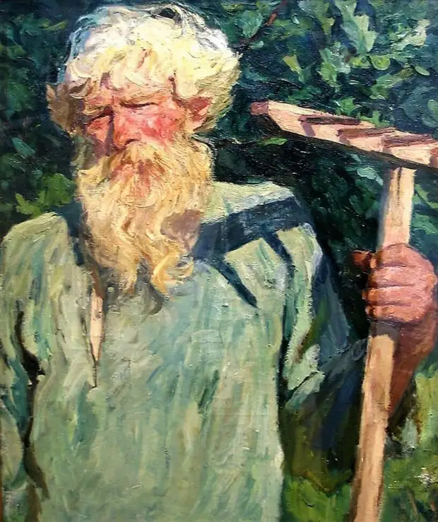 Artist Arkady Plastov: mmetụta nke obi ụtọ