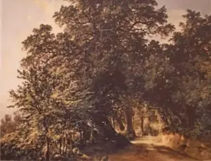 M.I. Lebedev. Alley li Albano nêzîkî Romayê. 1837. Galeriya Tretyakov. Moskova