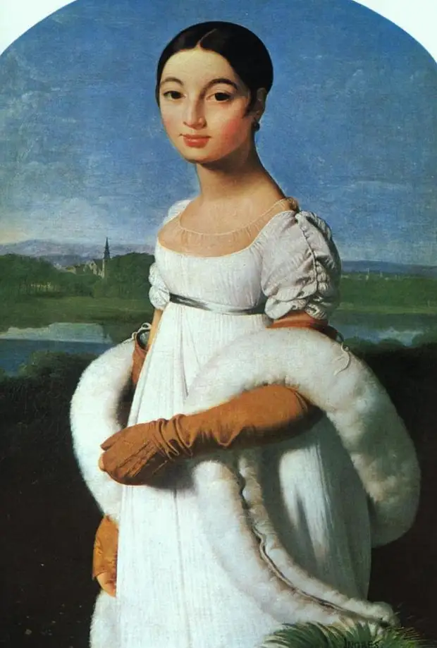 Jean Auguste Dominique Ingres (၁၈၀၅) မှ Mademoiselle Riviere ၏ပုံတူ