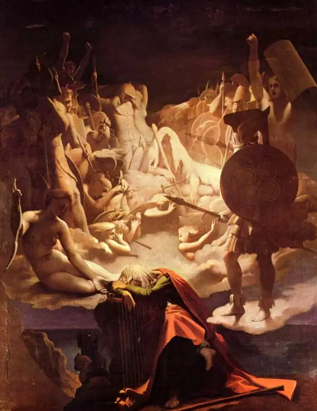 The Dream of Ossian - Jean Auguste Dominique Ingres (1813-1815, Ingres Museum, Montauban)