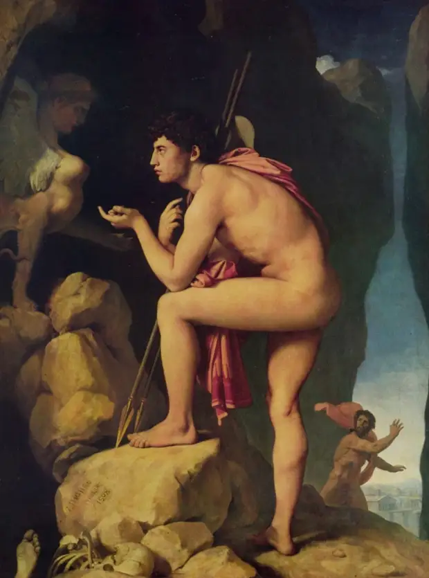 Ödipus und die Sphinx - Jean Auguste Dominique Ingres (1808)