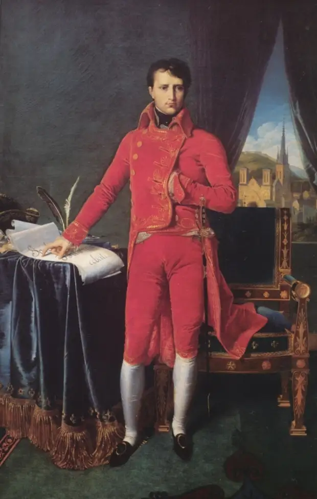 Éischte Konsul Napoleon - Jean Auguste Dominique Ingres (1804)