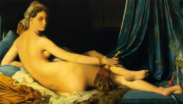 Big Odalisque - Jean Auguste Dominique Ingres (၁၈၁၄၊ Louvre, Paris)