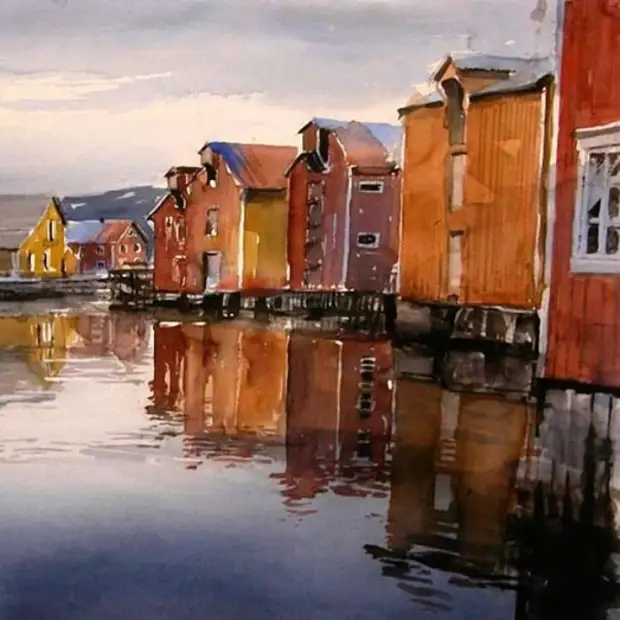 watercolor Torgeir Schjölberg