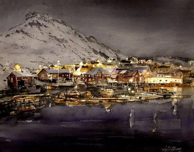 watercolor Torgeir Schjölberg