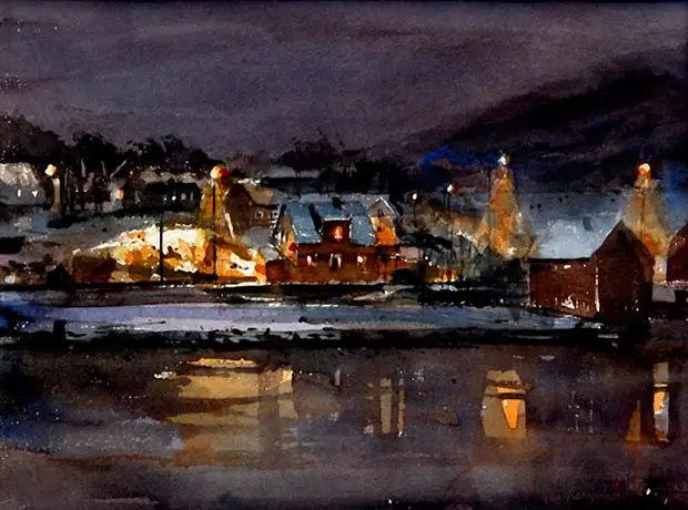 watercolor Torgeir Schjölberg