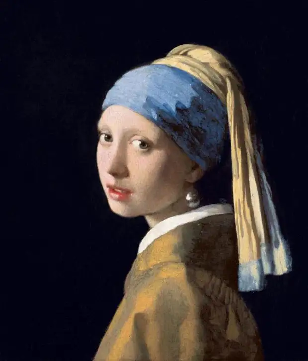 Hluas nkauj nrog Pearl Earring, Jan Vermeer.