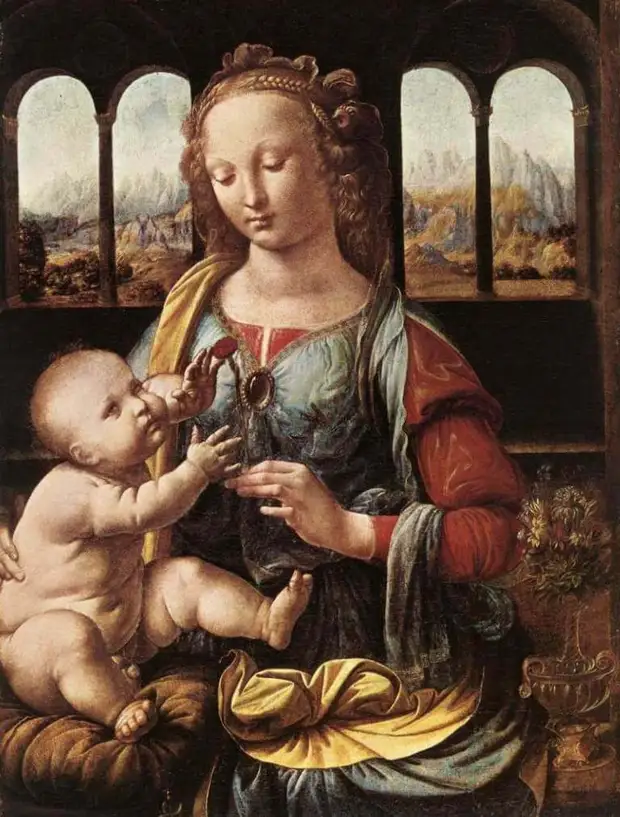 Madona od karanfila, Leonardo da Vinci (1480)