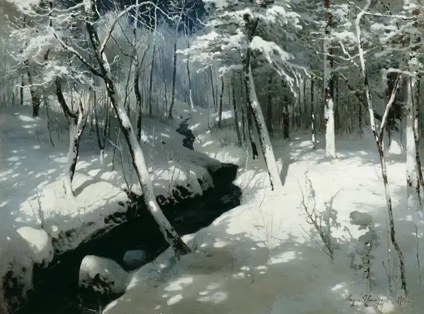 Andrey Shilder ne adam wata. Rafi a cikin gandun daji (bayan Stavropol). 1906. Gidan Tarihi na Yankin Stavropol na Fine Arts