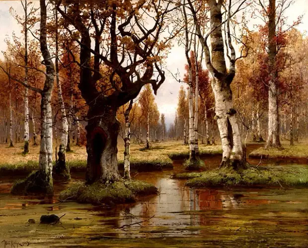 Birch grove, 1883 (637x515, 560Kb)