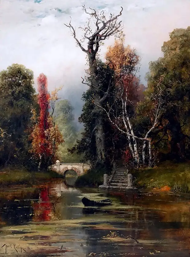 In the park in autumn. 1896 (516x700, 442Kb)