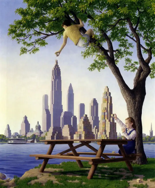 ศิลปินที่หลอกสมองคุณ: ภาพลวงตาที่น่าเหลือเชื่อของ Rob Gonsalves