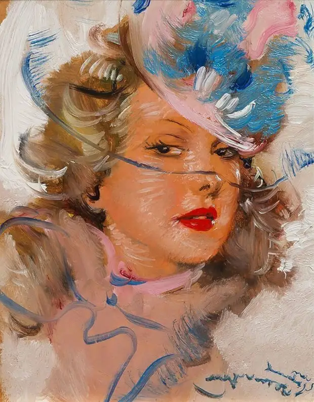 Listamaðurinn Jean-Gabriel Domergue: 