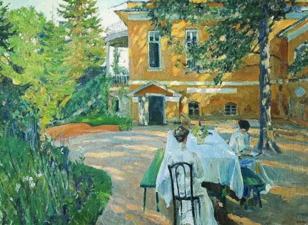 예술가 Sergei Vinogradov (1869-1938). 선라이트 마스터