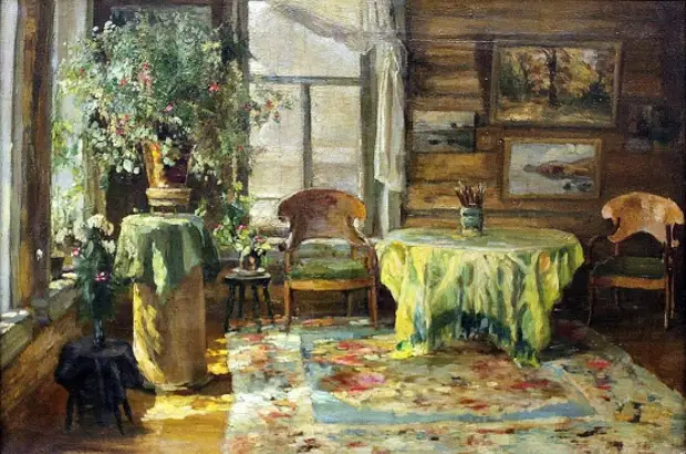 예술가 Sergei Vinogradov (1869-1938). 선라이트 마스터