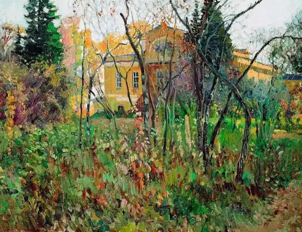 Artist Sergei Vinogradov (1869 - 1938). Nna -ukwu anyanwụ