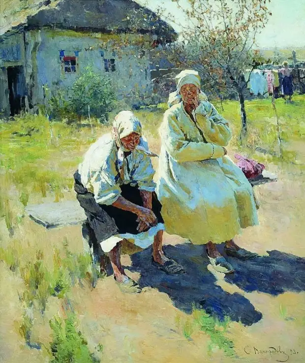 Msanii Sergei Vinogradov (1869 - 1938). Mwanga wa jua