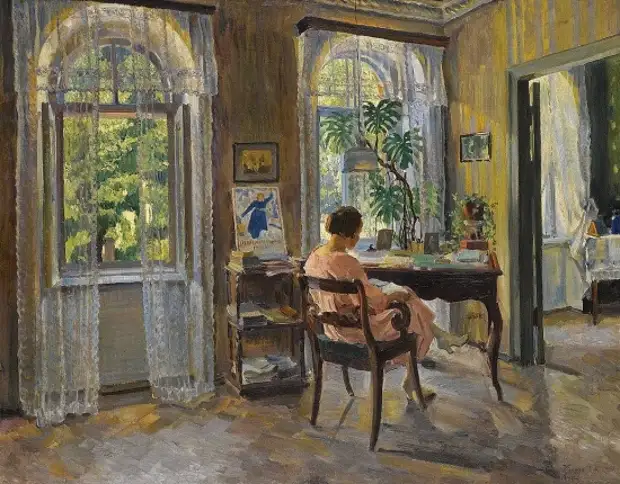 Artist Sergei Vinogradov (1869 - 1938). Ìhè anyanwụ Master