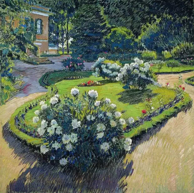 Msanii Sergei Vinogradov (1869 - 1938). Mwanga wa jua