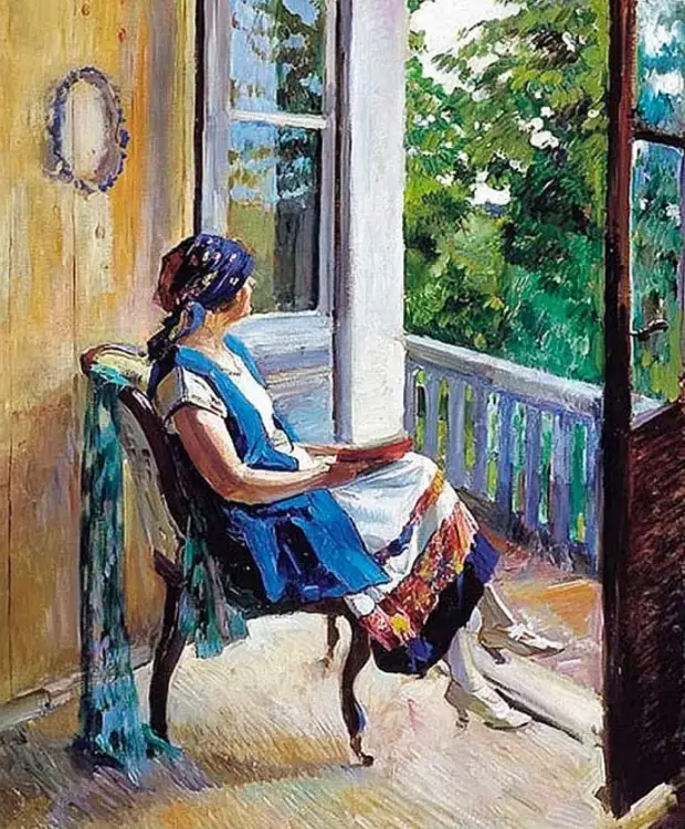 Msanii Sergei Vinogradov (1869 - 1938). Mwanga wa jua