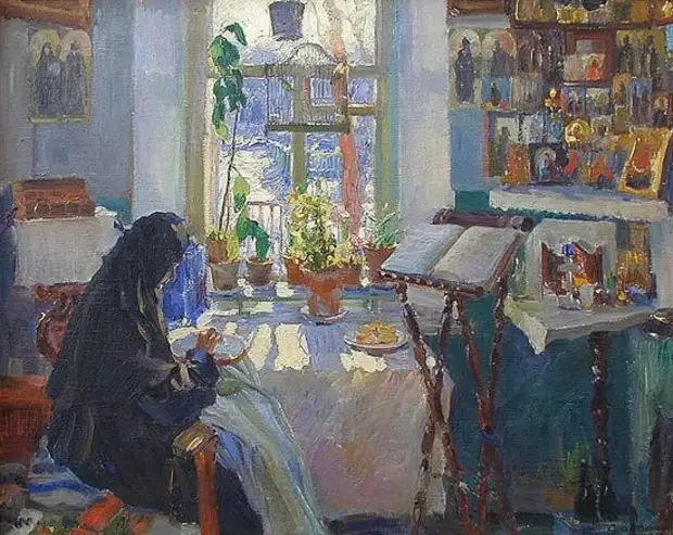 예술가 Sergei Vinogradov (1869-1938). 선라이트 마스터