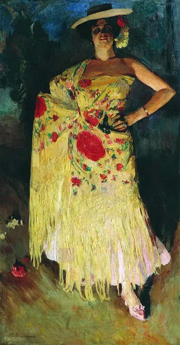 Artist Sergei Vinogradov (1869 - 1938). Nna -ukwu anyanwụ