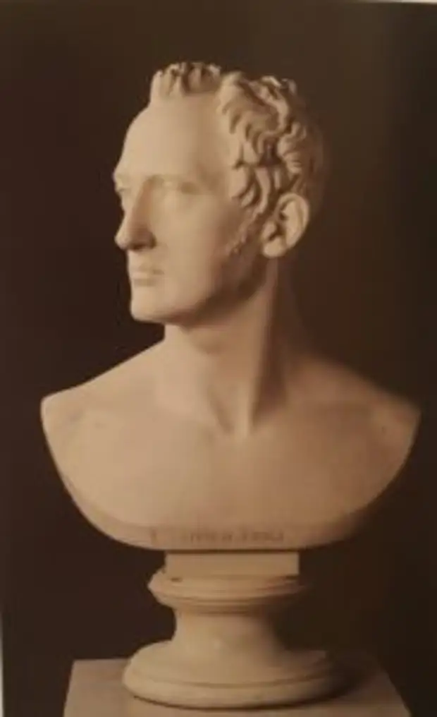 H. D. Rauch. Portrait of Grand Duke Nikolai Pavlovich (future Nicholas I). Marble. Modeled after 1821. hermitage Museum