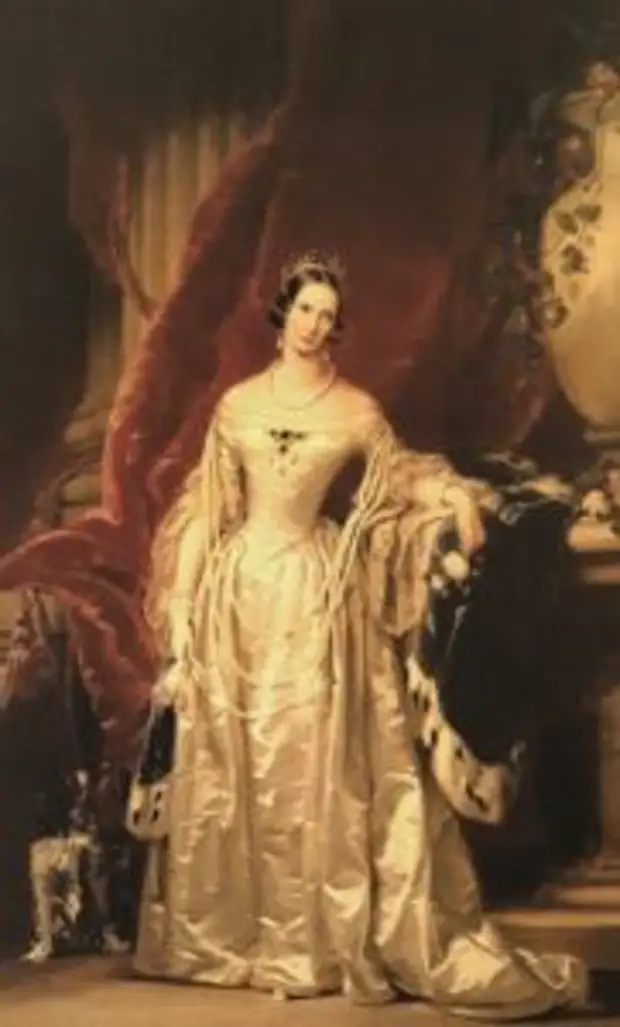 K. Robertson. Retrato de la emperatriz Alexandra Feodorovna. 1840-1841. Lienzo, óleo. Ermita del estado